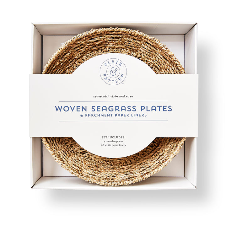 Seagrass Plates Set of 4 – shopbhappy.com
